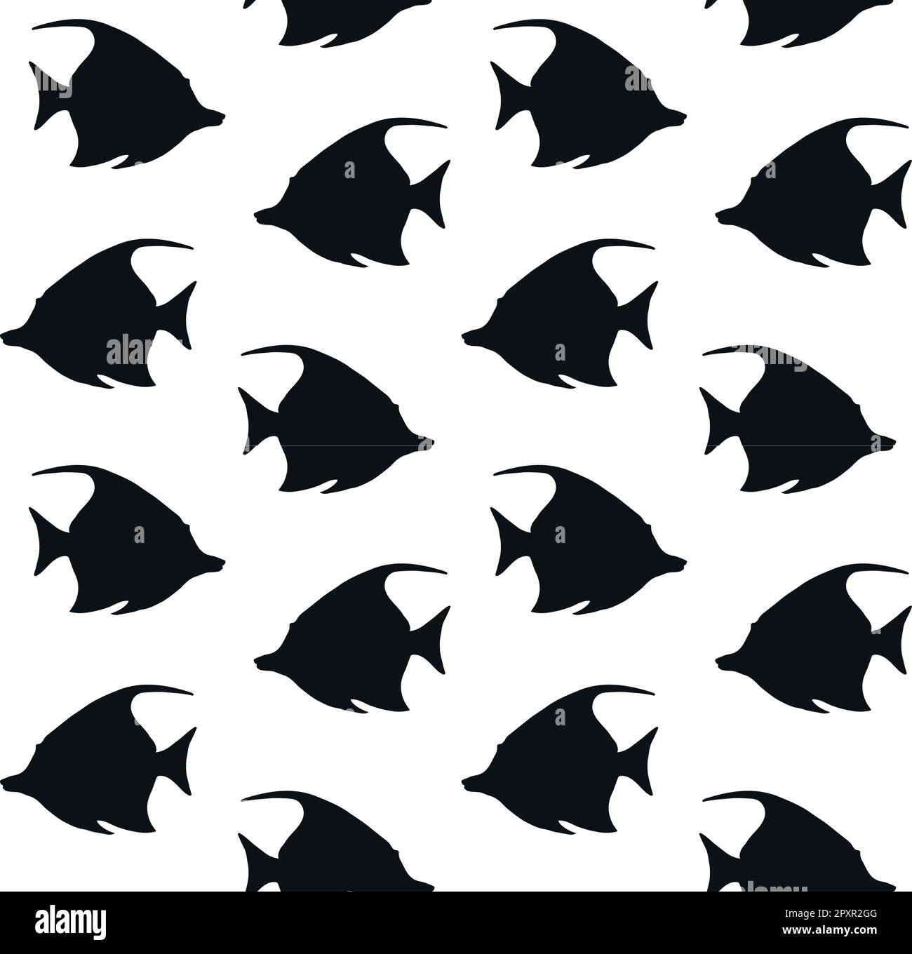 Tropical Fish Silhouette