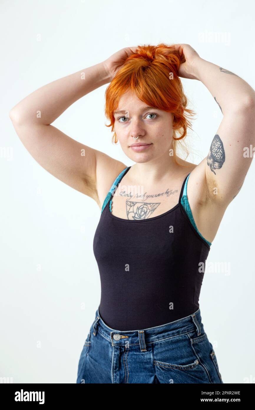 Woman waxing nose hi-res stock photography and images - Alamy