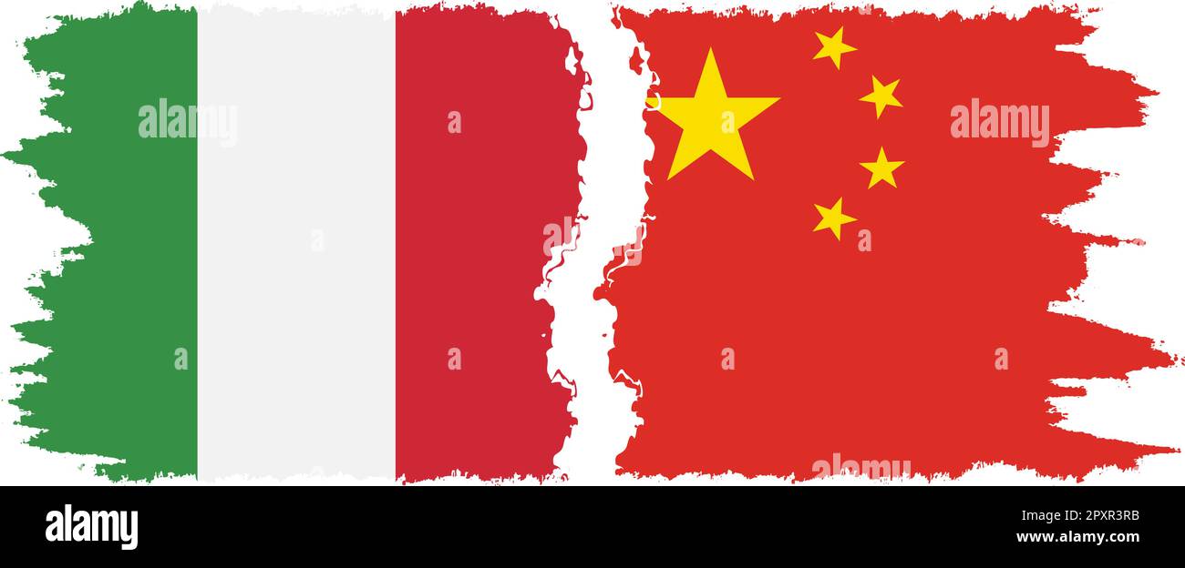 China to italy Stock Vector Images - Alamy