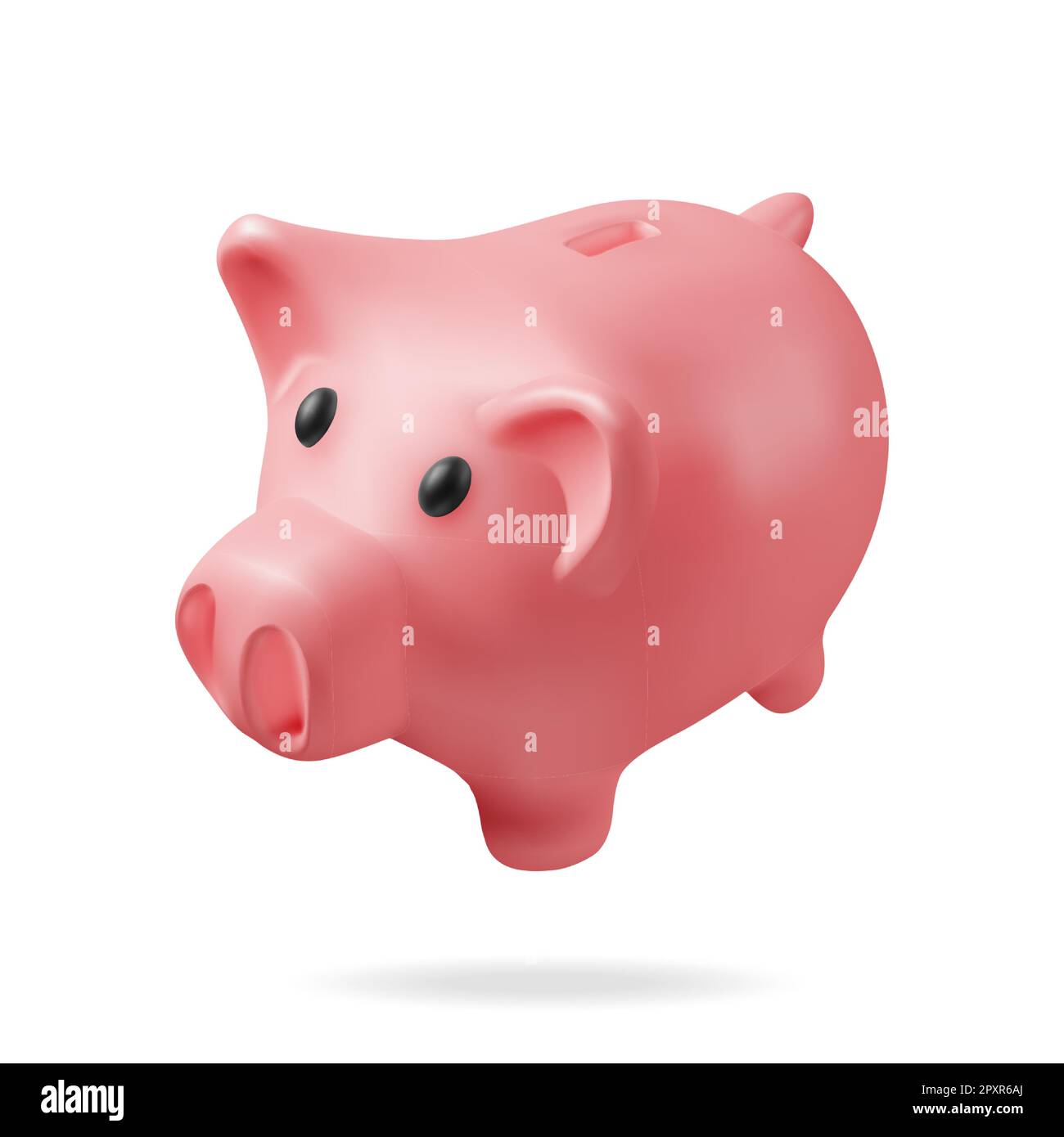 3D Render Plastic Piggy Bank for Money Stock Vector Image & Art - Alamy