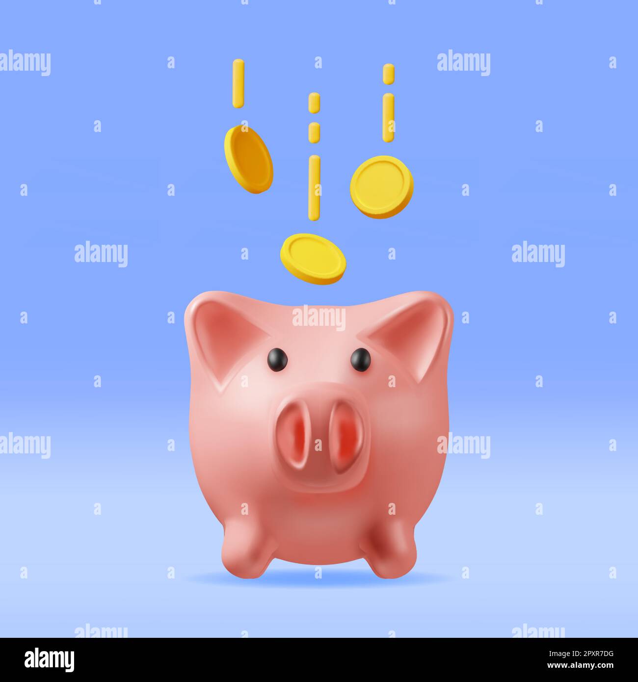 Golden coins in ceramic Stock Vector Images - Alamy