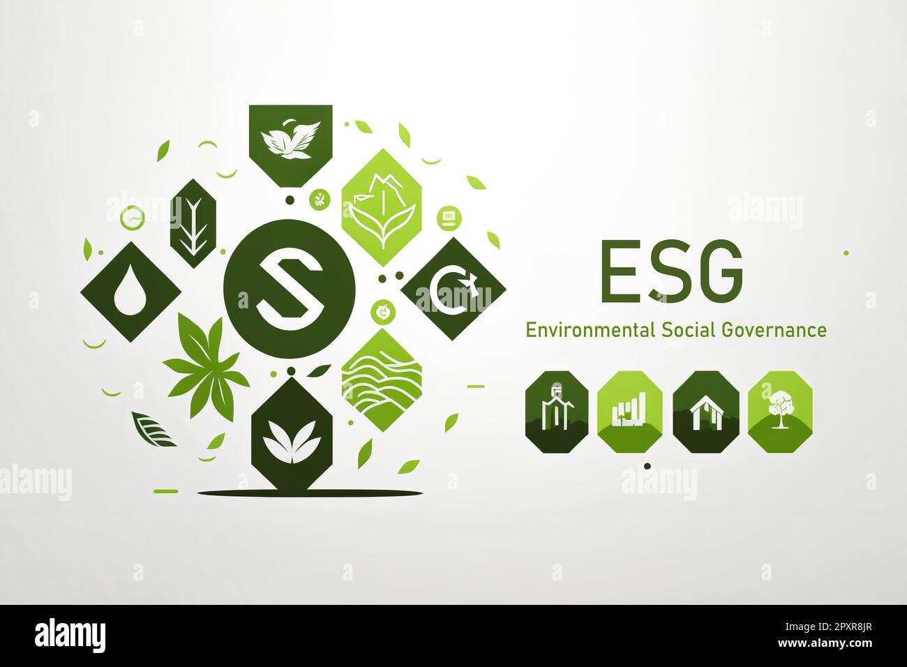 Esg Banner Web Icon For Business And Organization Environment Social