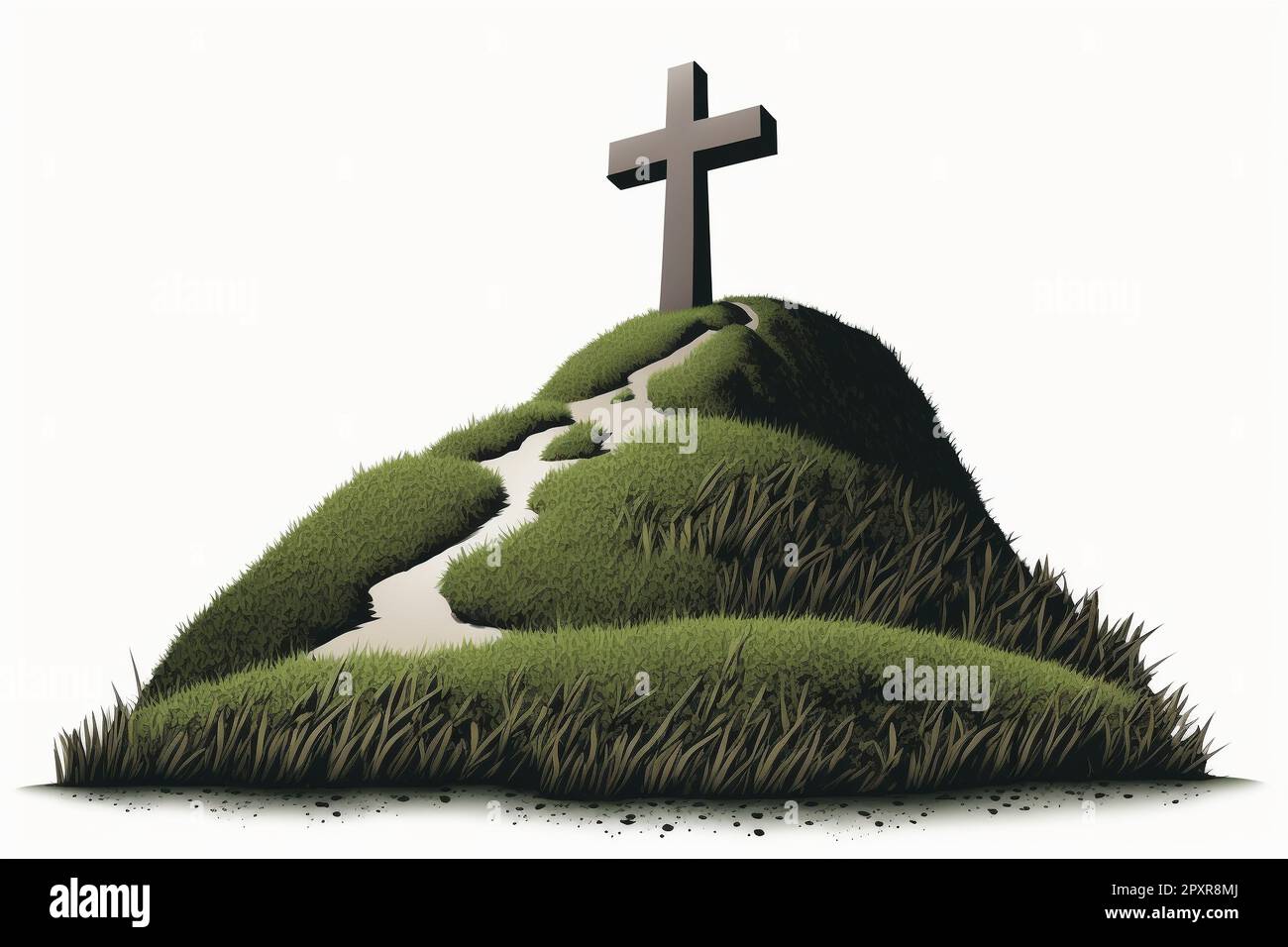 The hill of the crucifixion of jesus Cut Out Stock Images & Pictures - Alamy