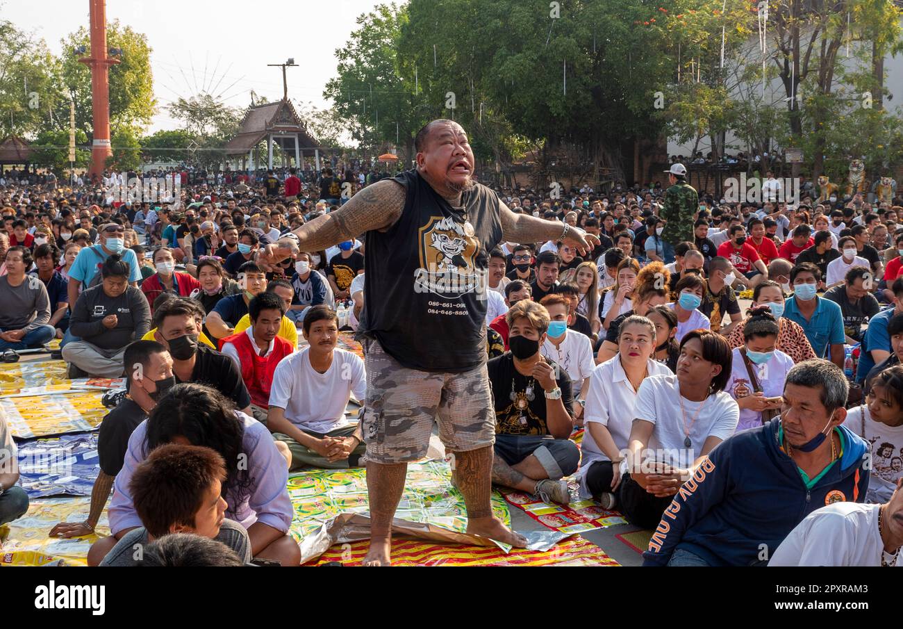 A devotee goes into a trance-like state during the Wai Khru Spirited ...