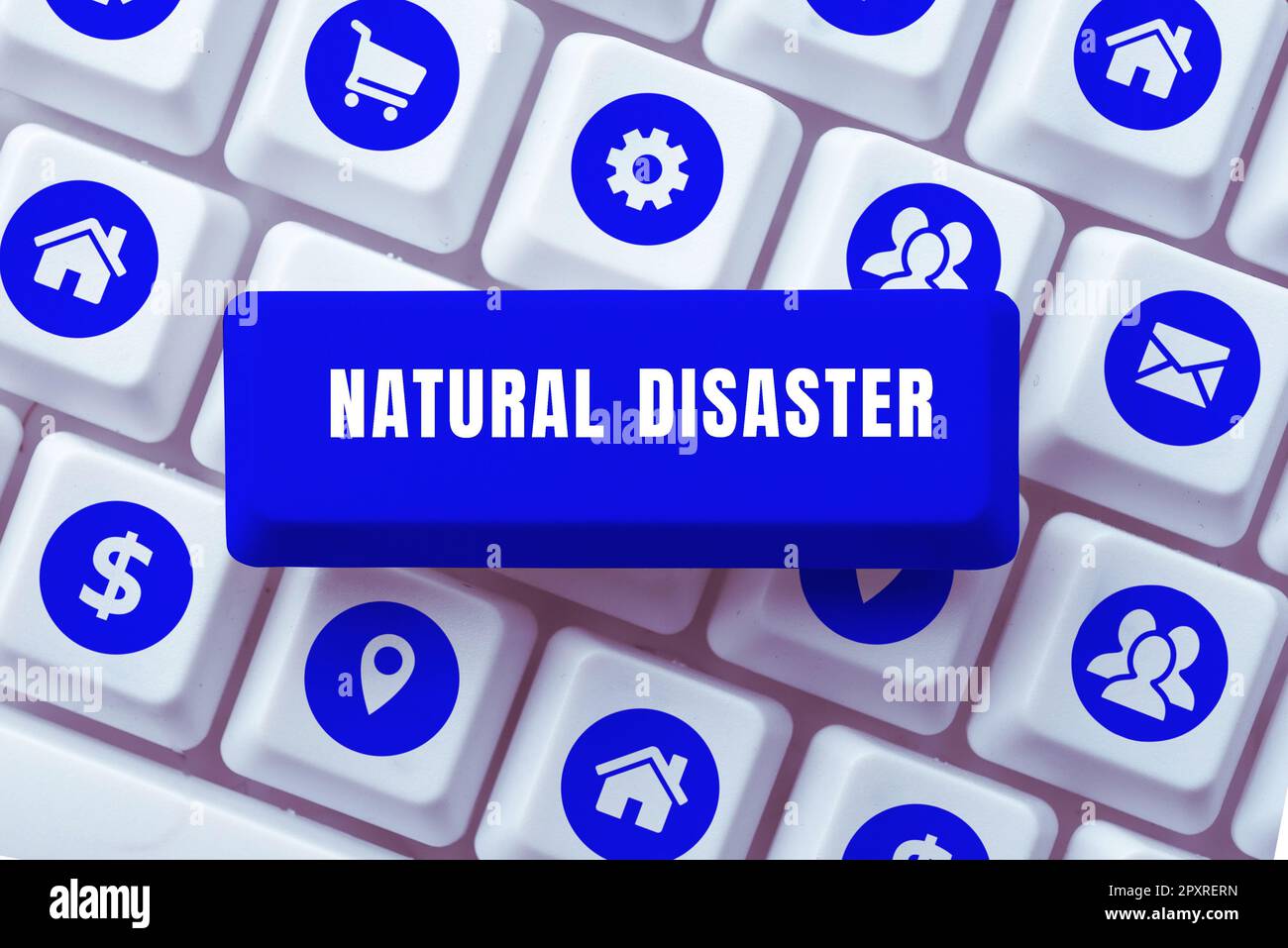 Conceptual display Natural Disaster, Business idea occurring in the ...