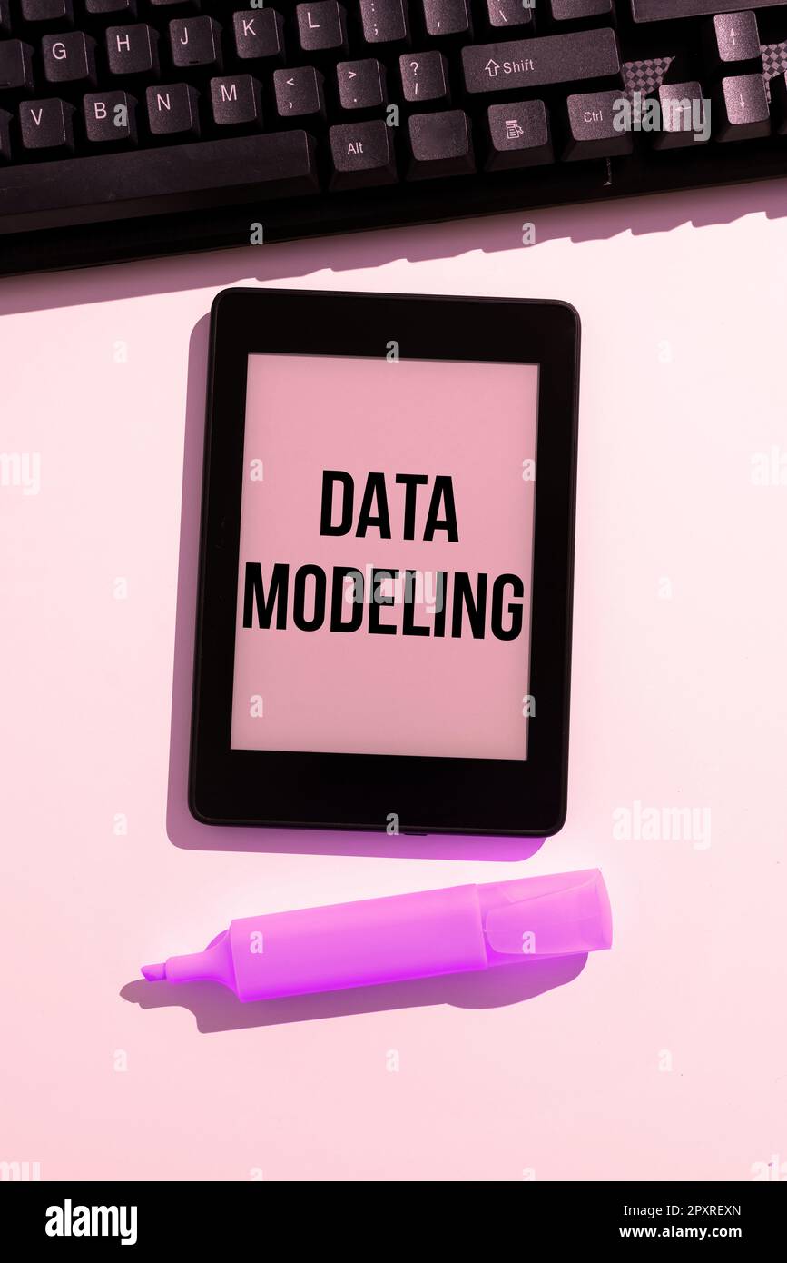 Handwriting Text Data Modeling Business Concept Process Of
