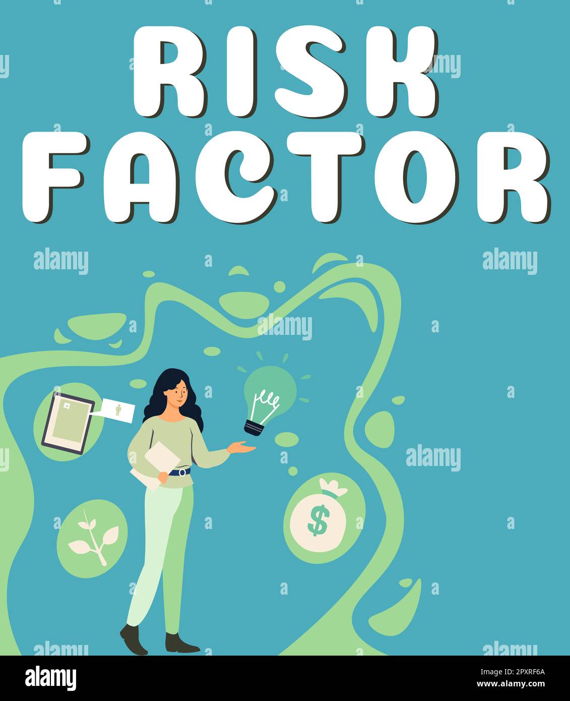 Text sign showing Risk Factor, Word Written on Something that rises the ...