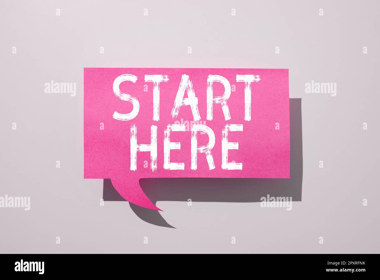 Text caption presenting Start Here, Business overview telling someone ...