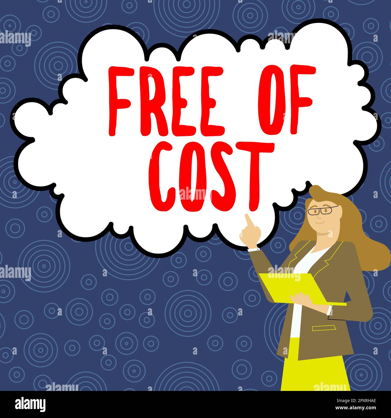 Inspiration showing sign Free Of Cost, Concept meaning No price for a ...
