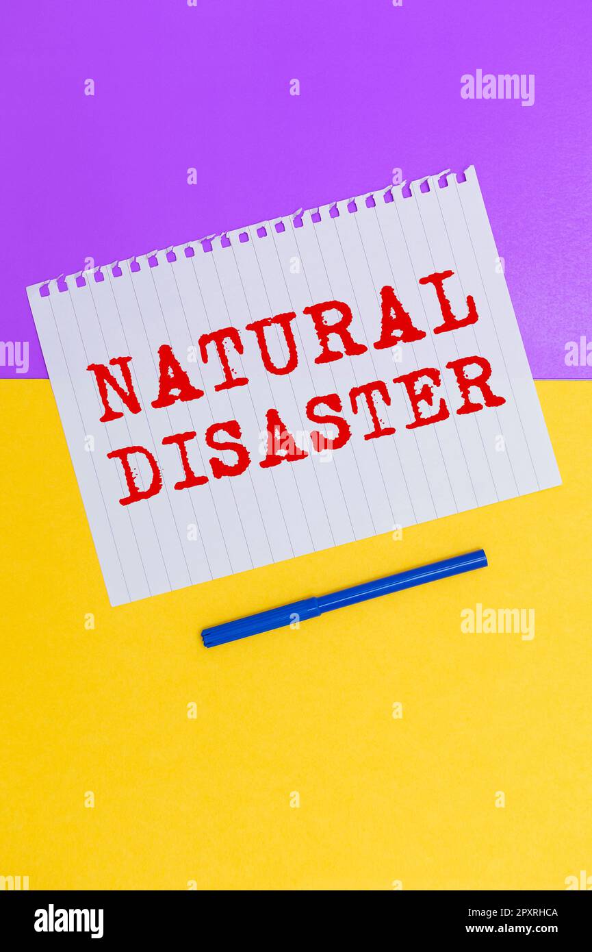 Conceptual display Natural Disaster, Business overview occurring in the ...