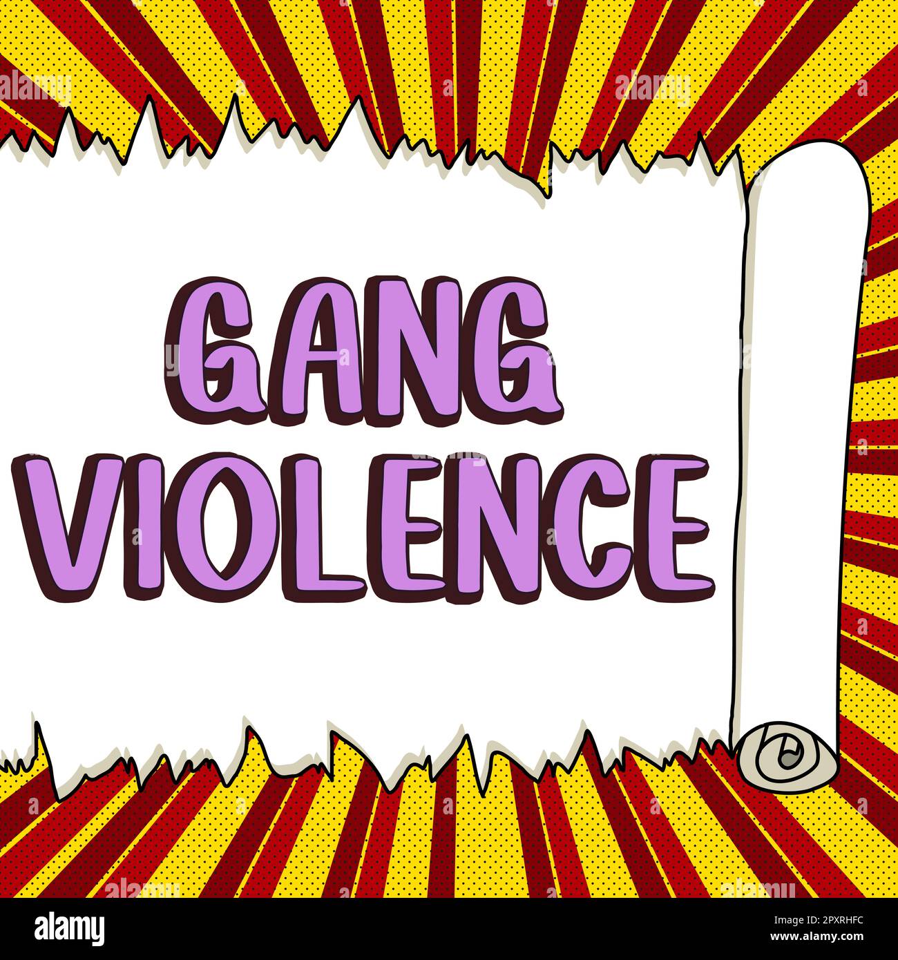 Conceptual display Gang Violence, Conceptual photo infringement of the ...