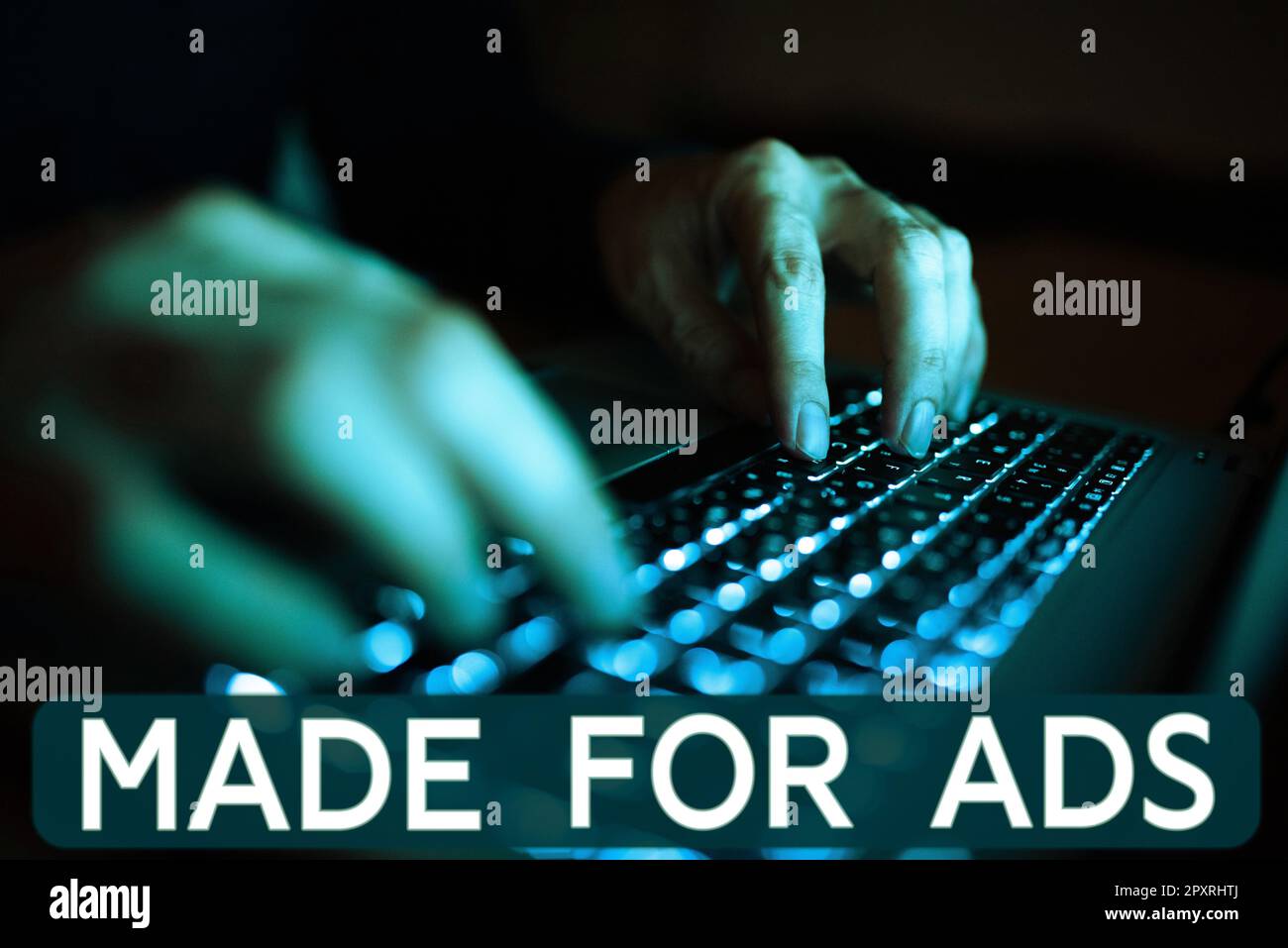 Hand writing sign Made For Ads, Internet Concept Marketing strategies ...