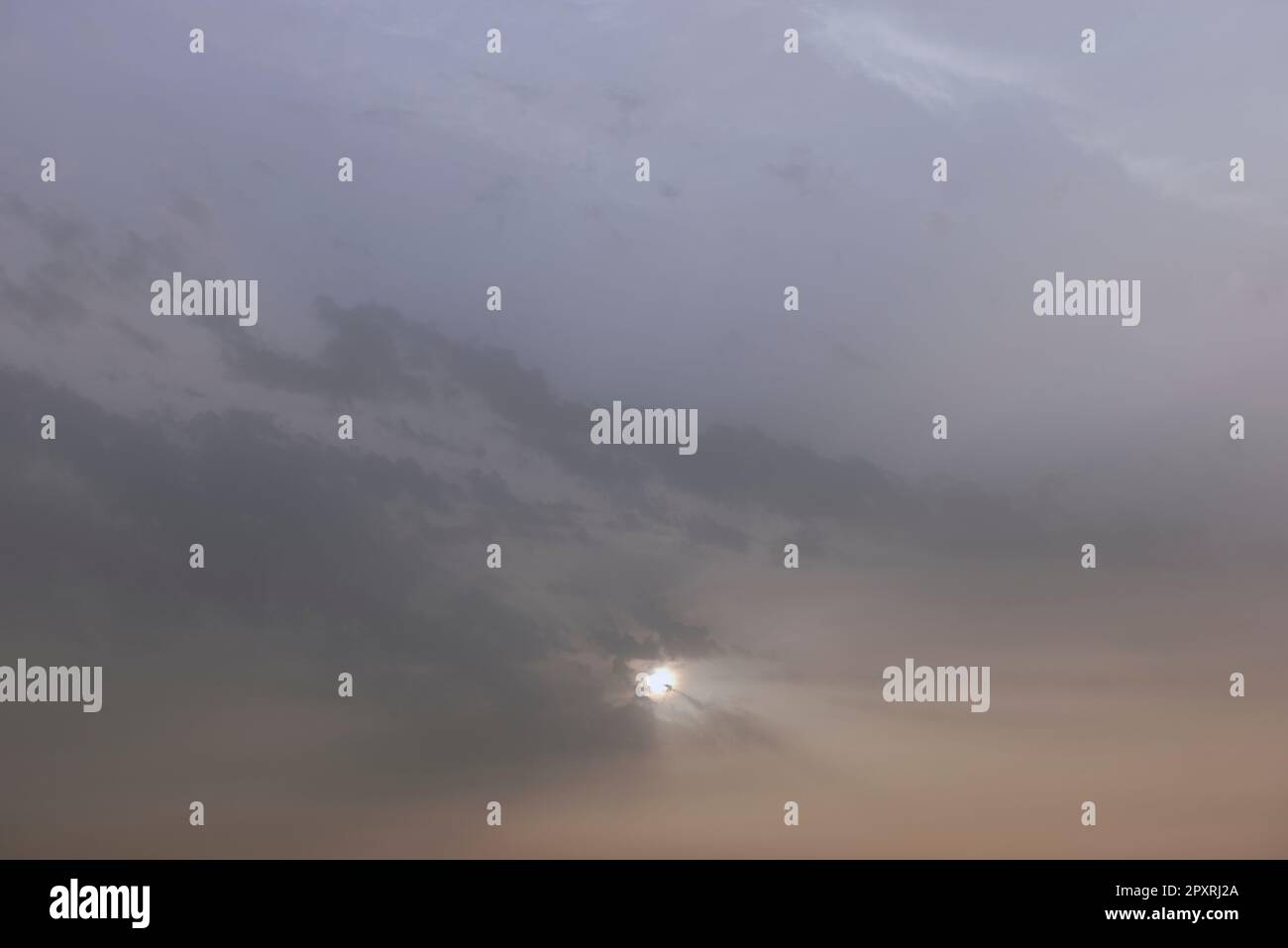 Sky, with diffused sun, clouds, colourful,sunset and sunrise, desktop ...