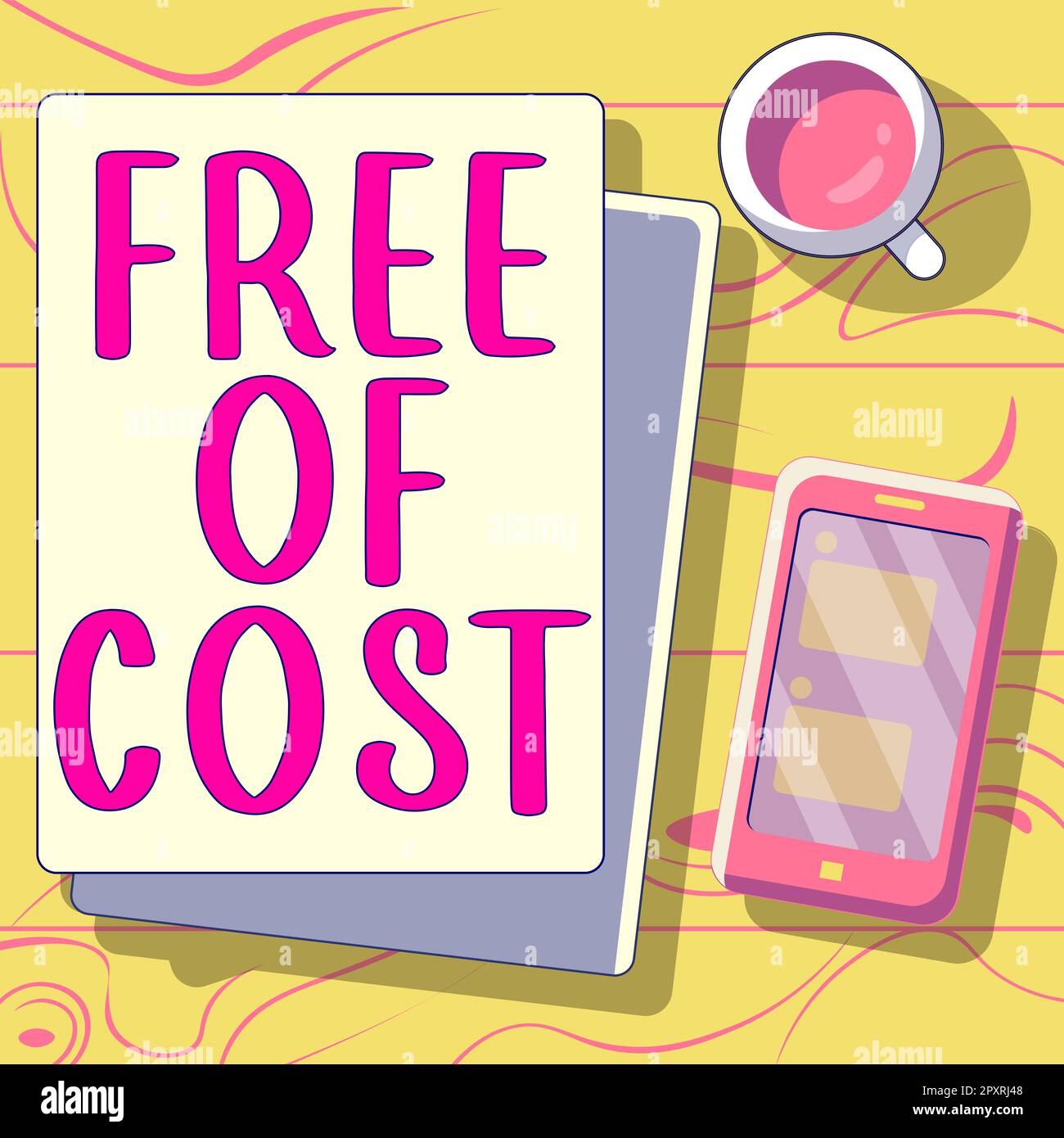 Sign displaying Free Of Cost, Word for No price for a trial version or ... Sign displaying Free Of Cost, Word for No price for a trial version or ...