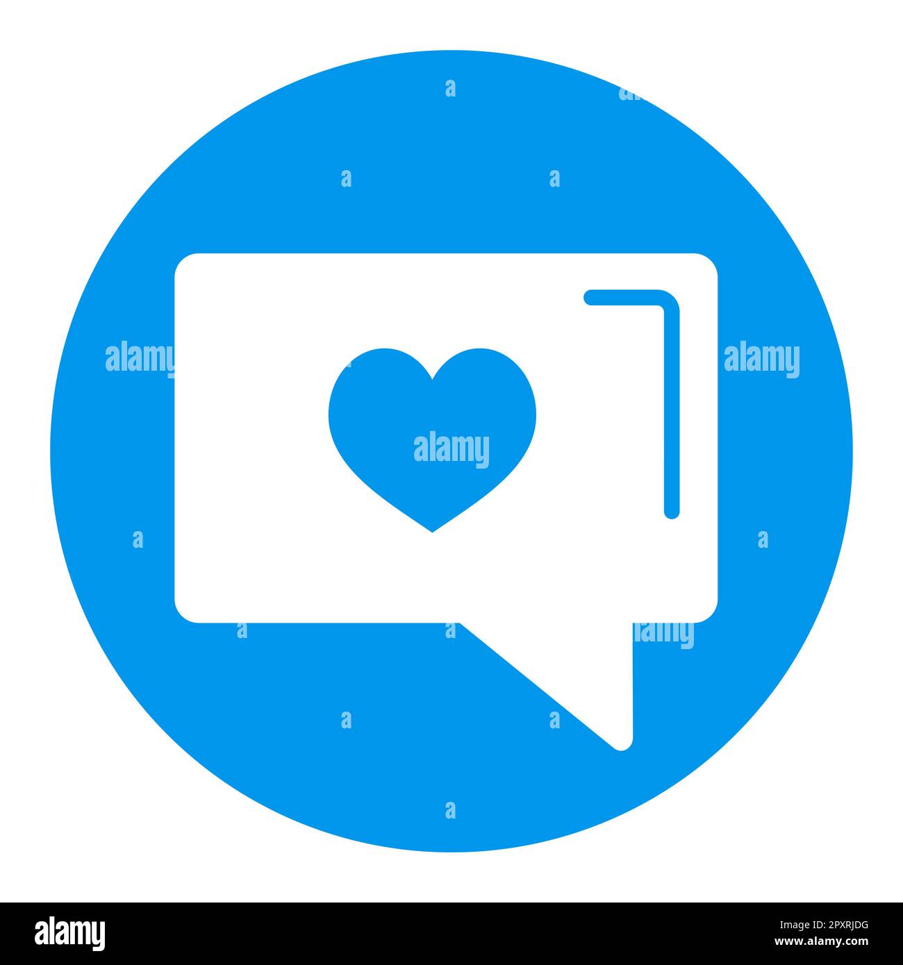 Text bubble with heart glyph icon. Valentines day symbol. Vector ...