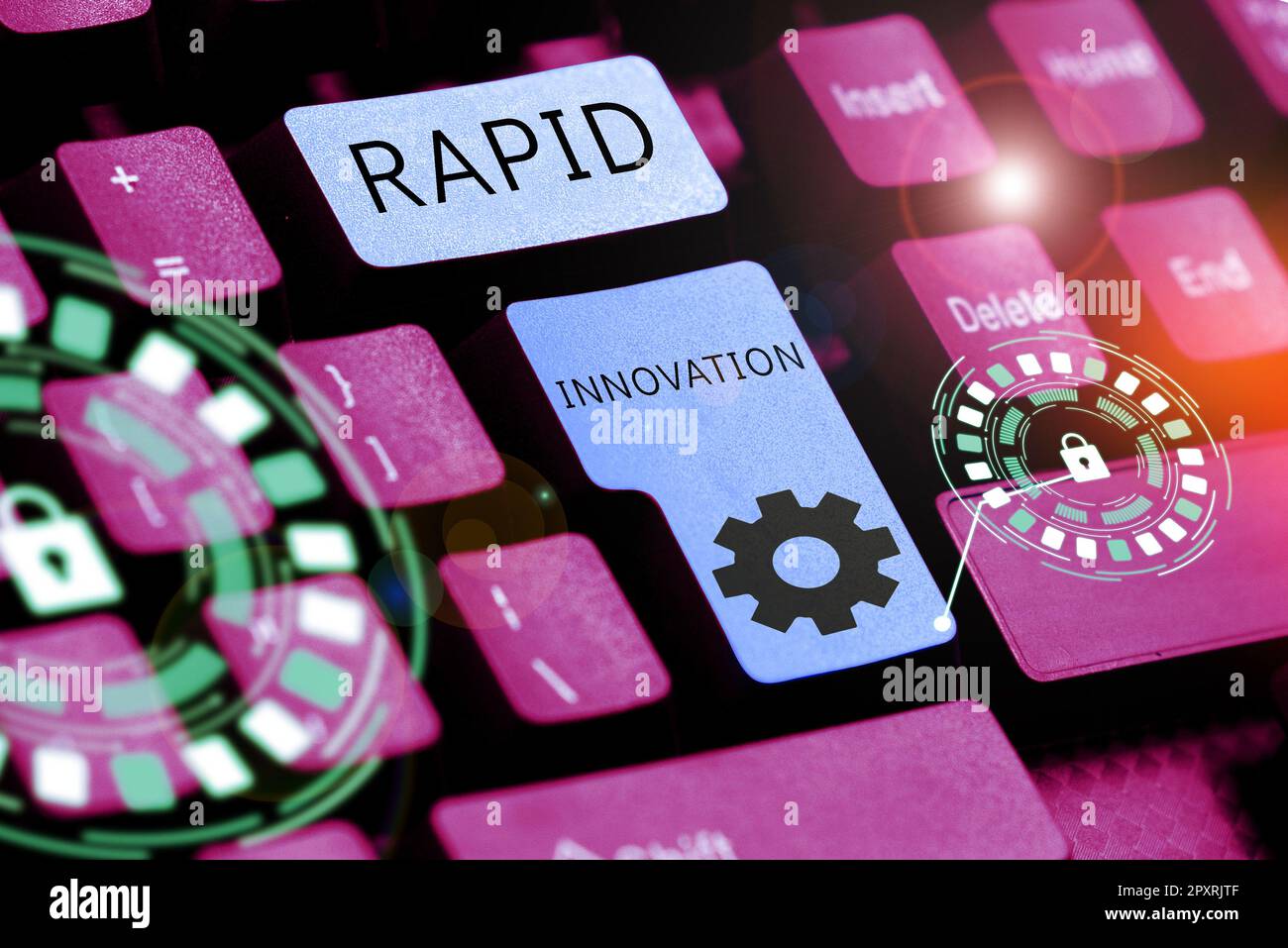 Sign displaying Rapid Innovation, Business concept characteristic of a ...