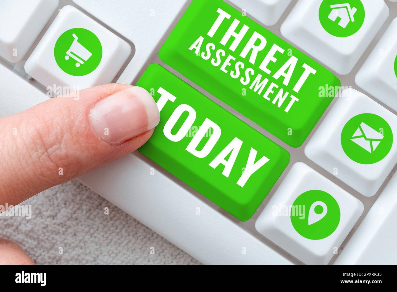 Hand writing sign Threat Assessment, Word Written on determining the ...