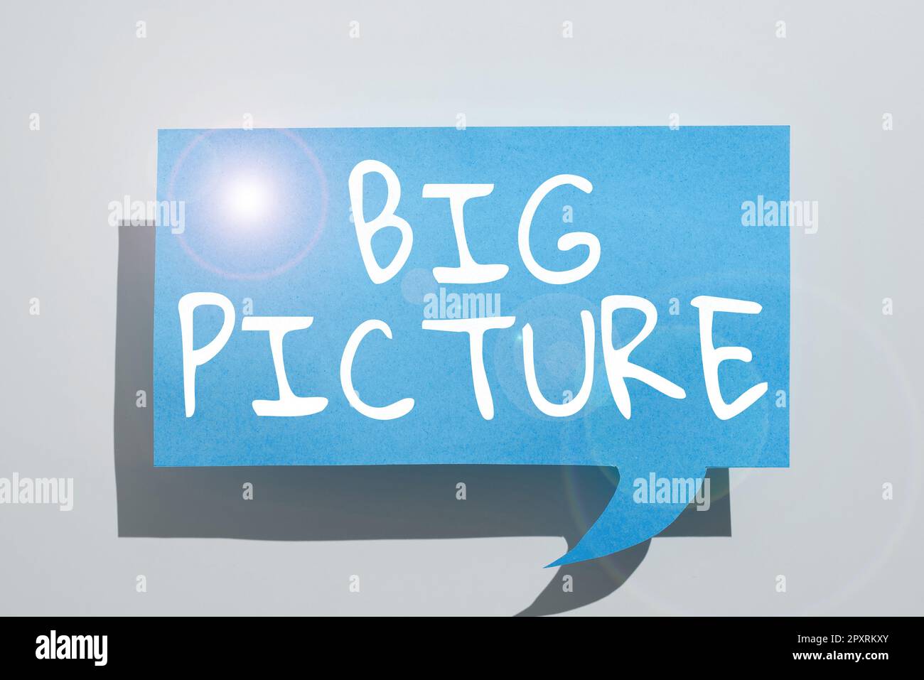 Handwriting text Big Picture, Word for most important facts about ...