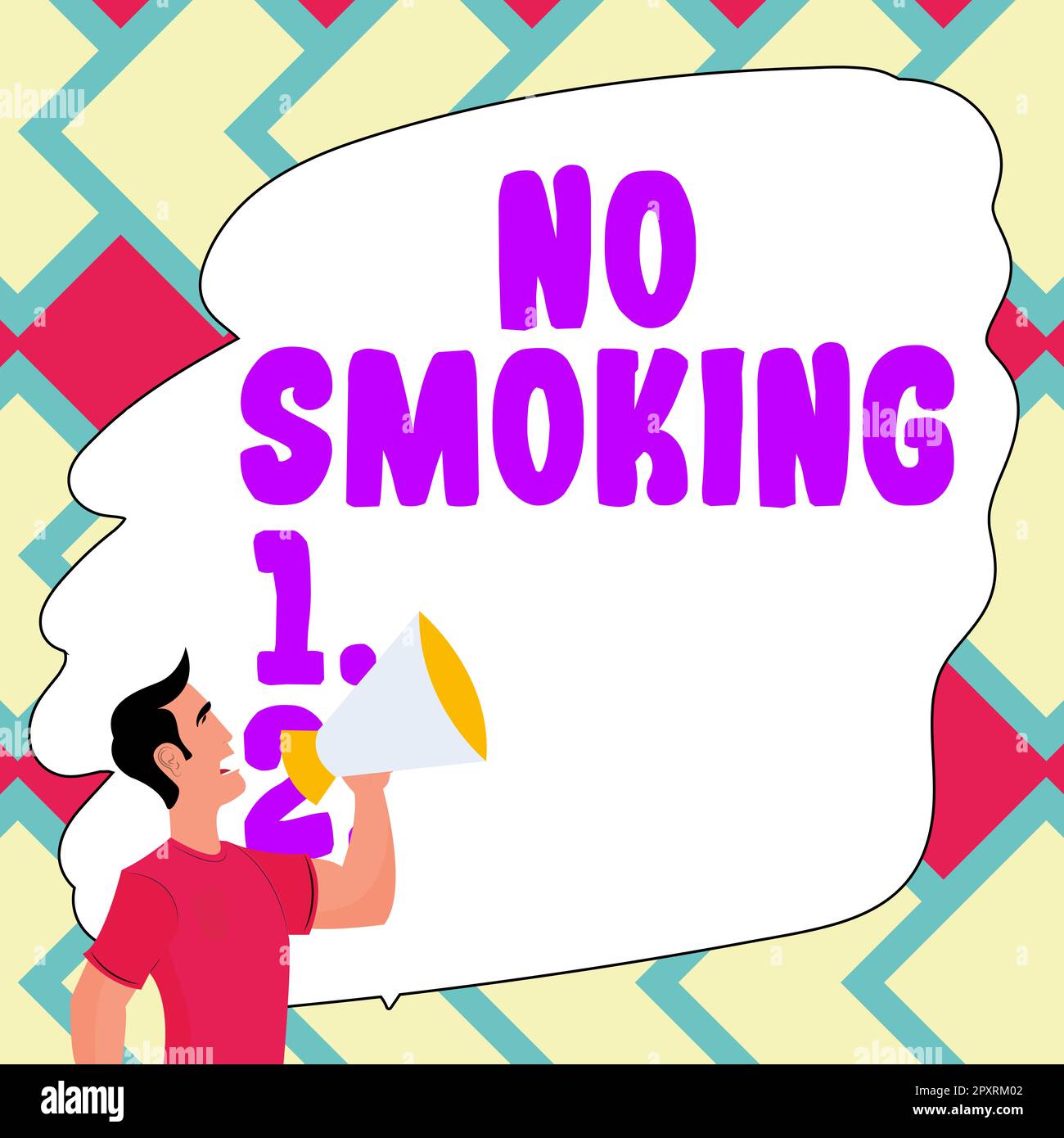 Writing displaying text No Smoking, Word Written on using tobacco is ...