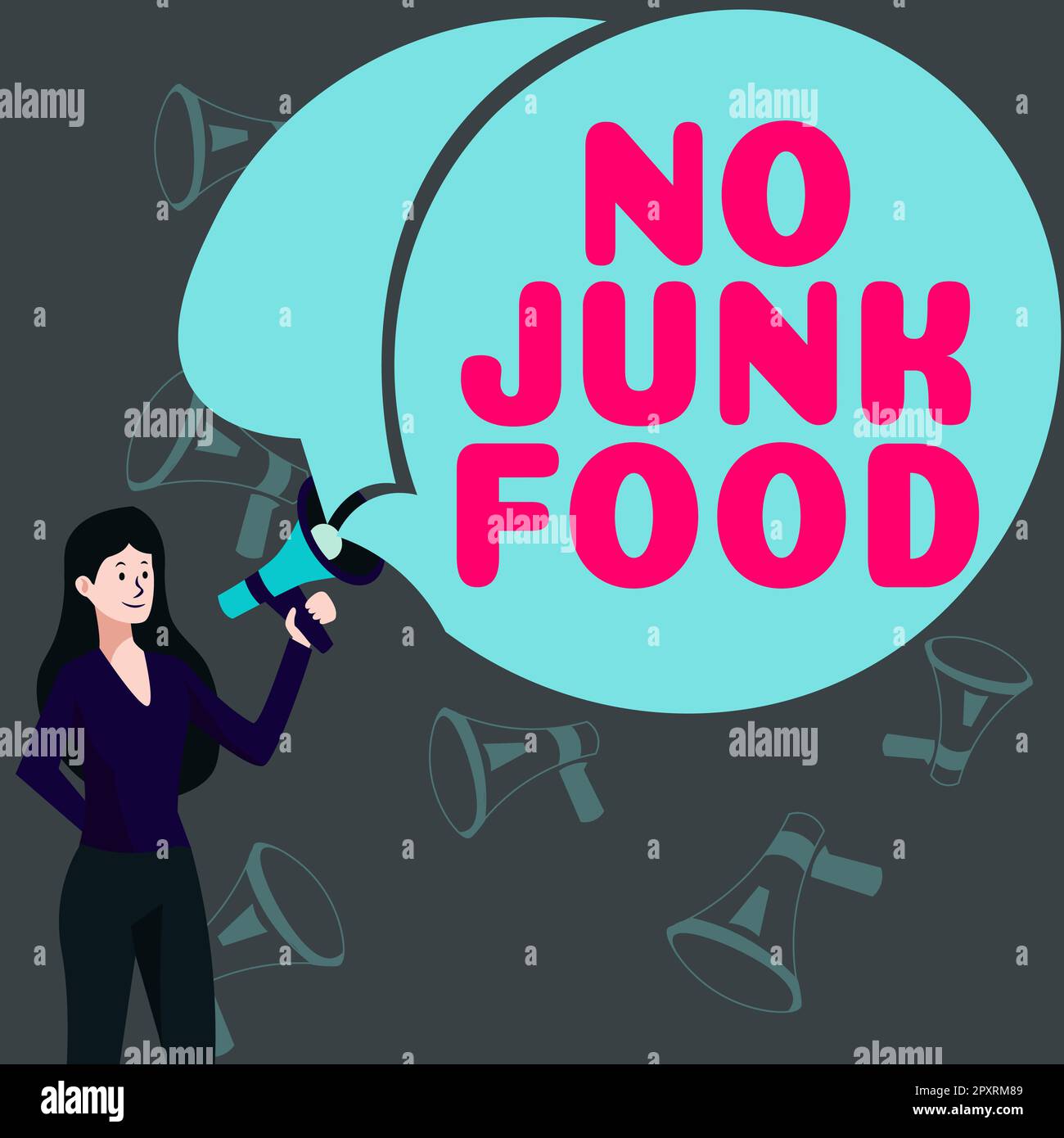 Hand writing sign No Junk Food, Concept meaning Stop eating unhealthy ...