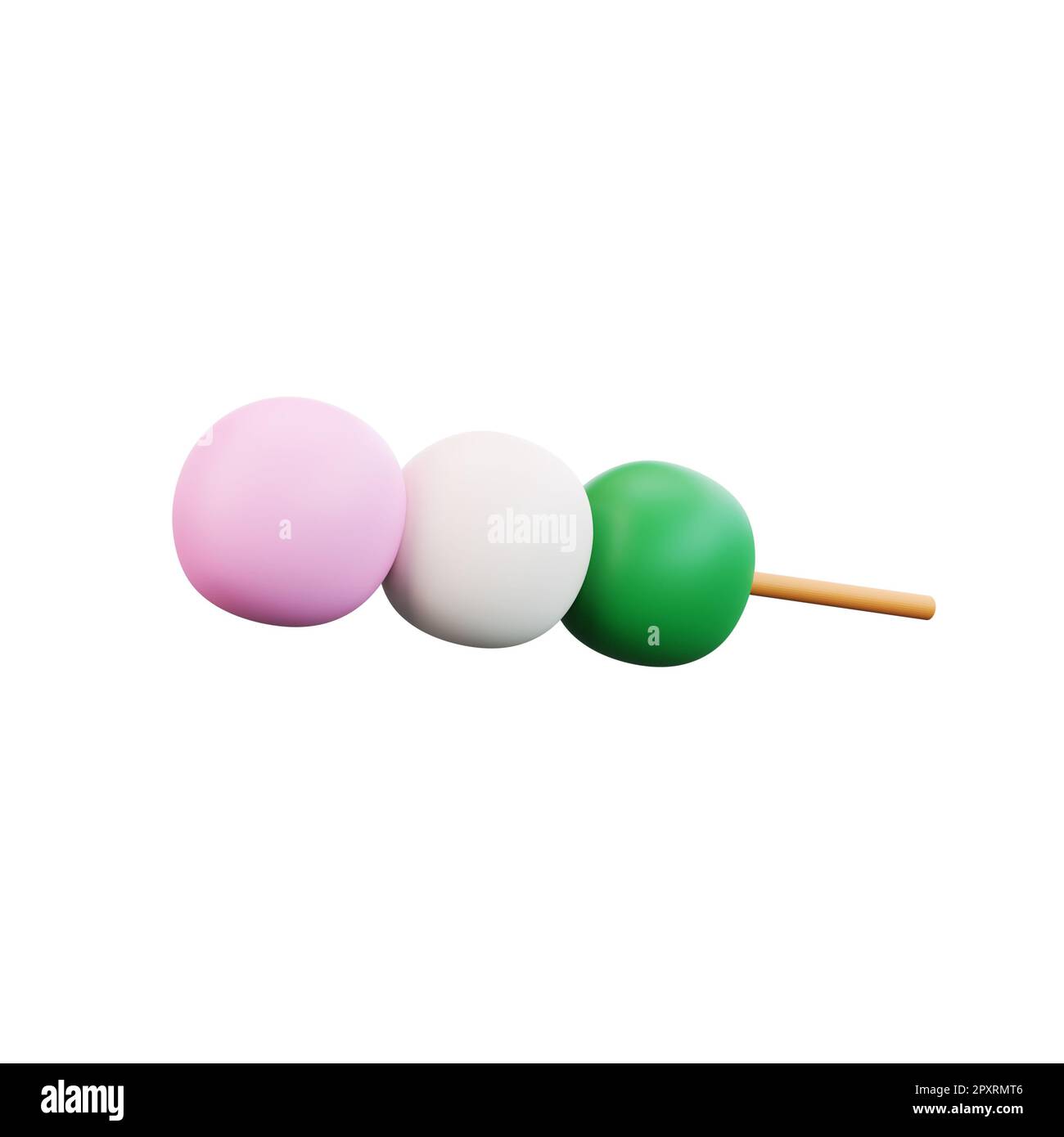 3d illustration of asian food dango,japanese food Stock Photo - Alamy