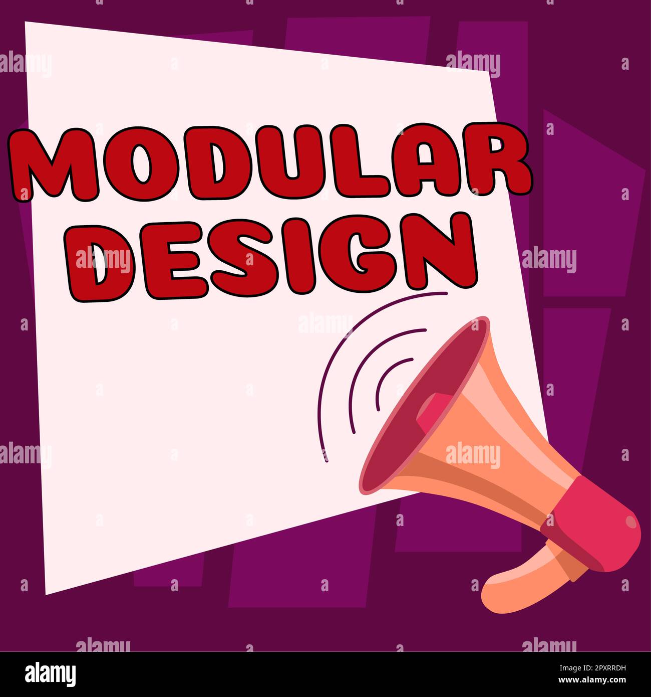 Text caption presenting Modular Design, Business idea product designing ...