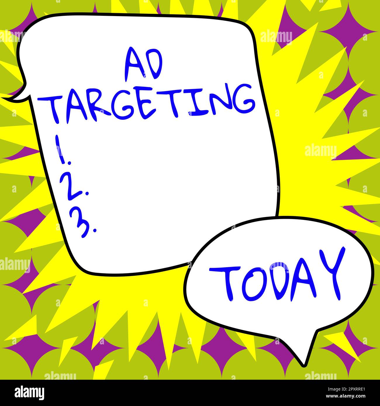 Sign displaying Ad Targeting, Business approach target the most ...