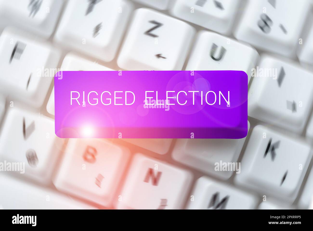 Text showing inspiration Rigged Election, Business approach Manage ...