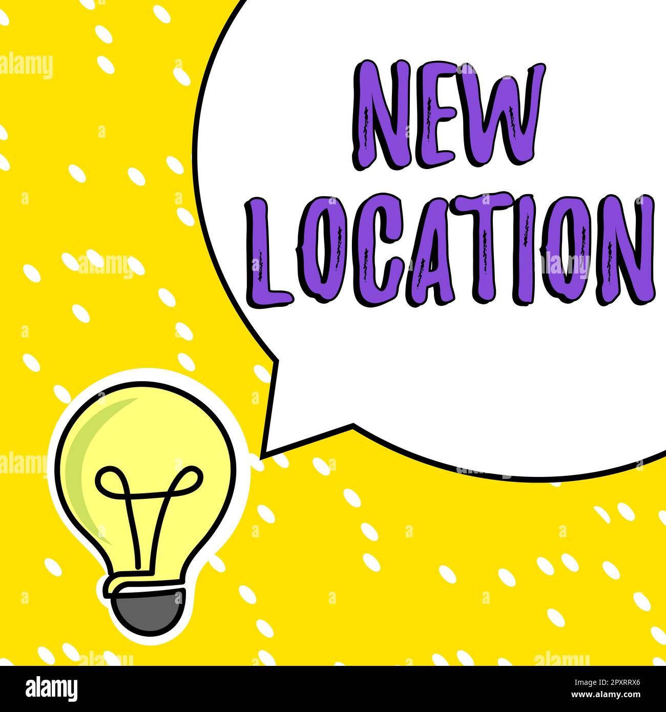 Text sign showing New Location, Business showcase Get located on a new ...