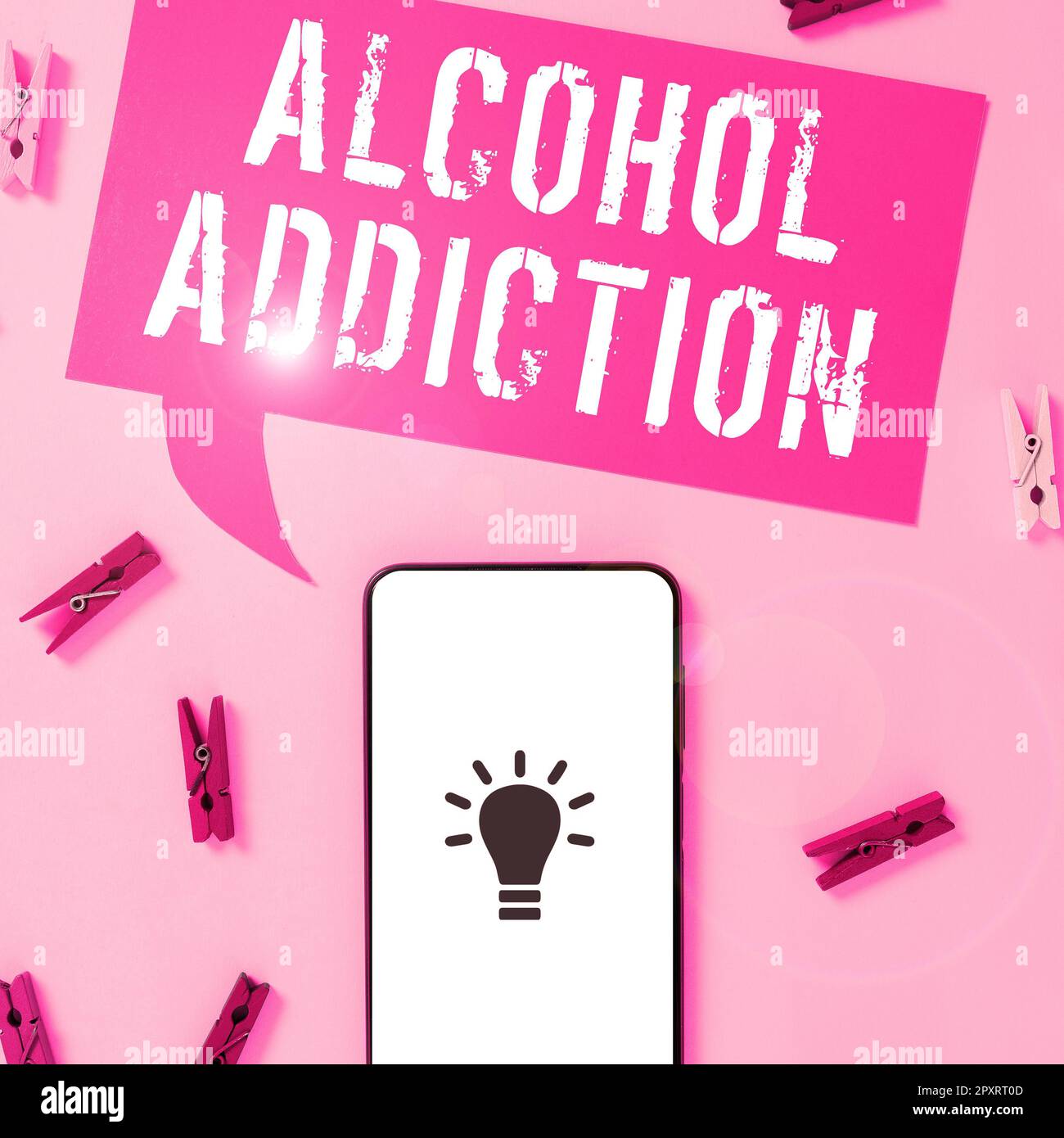 Hand writing sign Alcohol Addiction, Internet Concept characterized by ...
