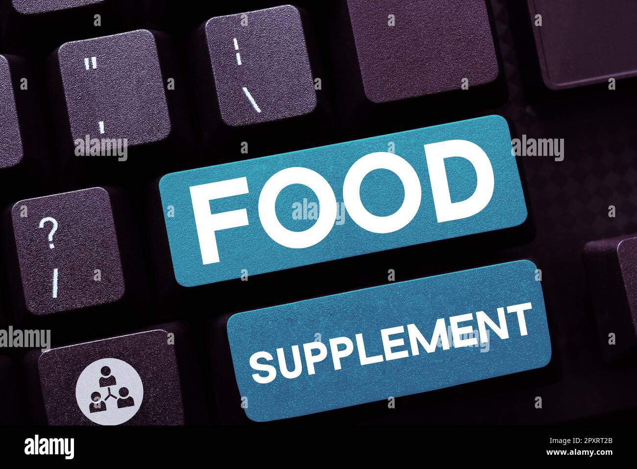 Text sign showing Food Supplement, Word for Conditions and practices ...