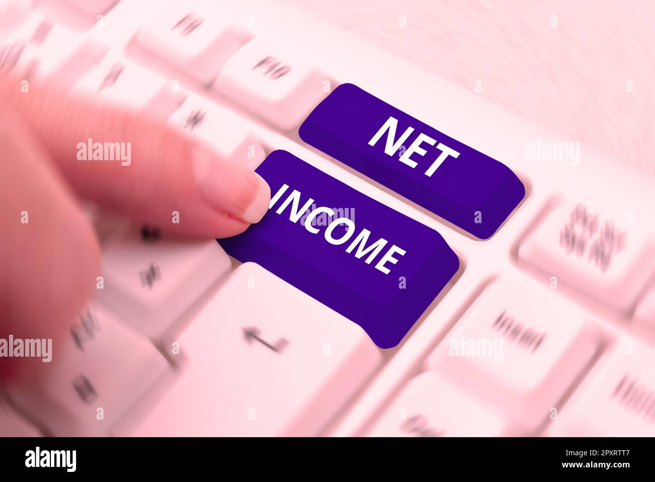 Hand writing sign Net Income, Concept meaning the gross income ...