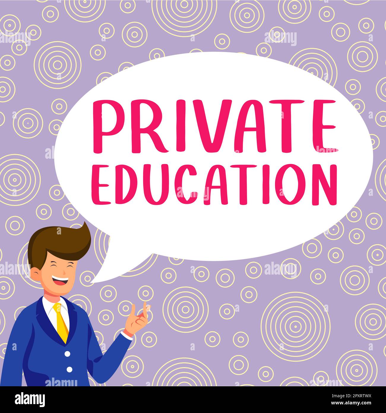 Text caption presenting Private Education, Concept meaning Belonging ...