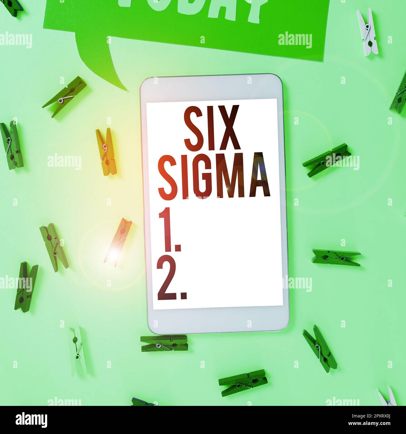 Text showing inspiration Six Sigma, Concept meaning management ...