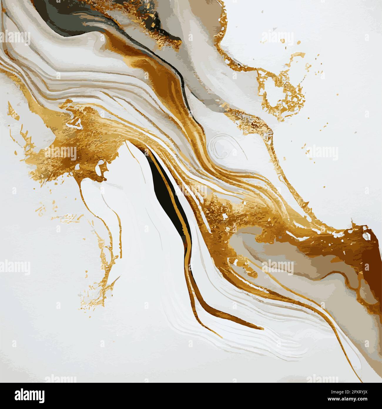 Marble texture design, colorful white gold marble surface, curved lines ...