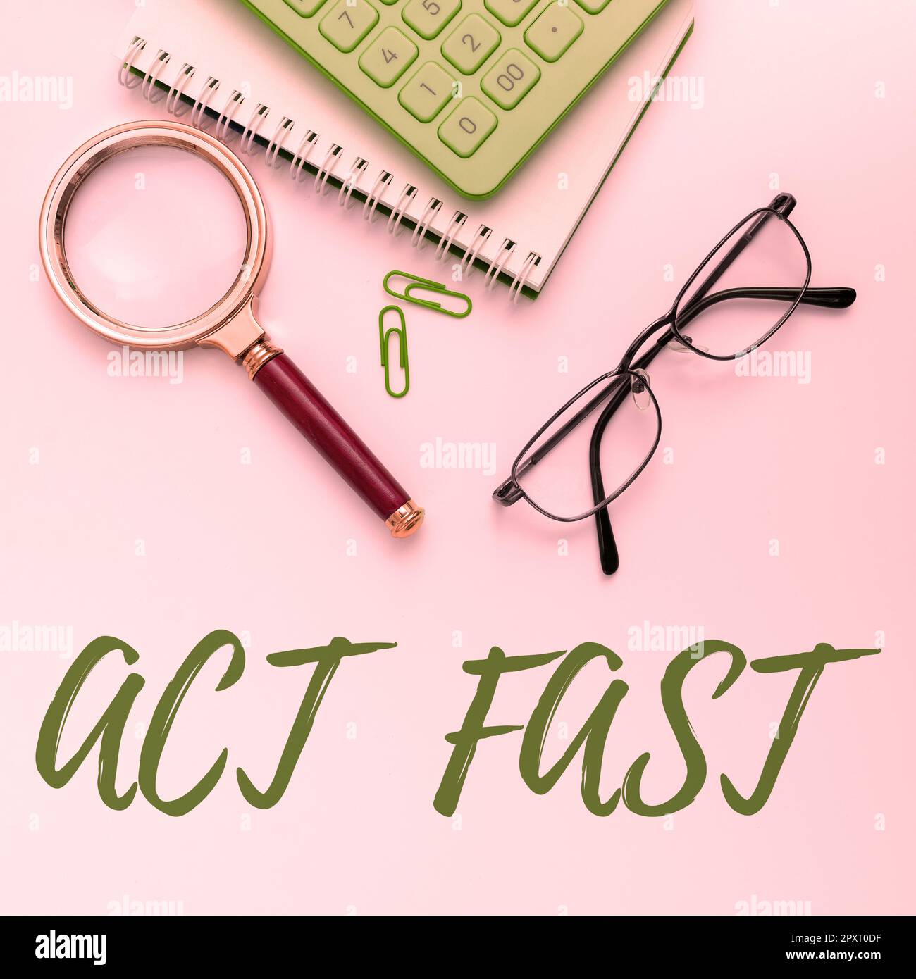 Text caption presenting Act Fast, Business idea Voluntarily move in the ...