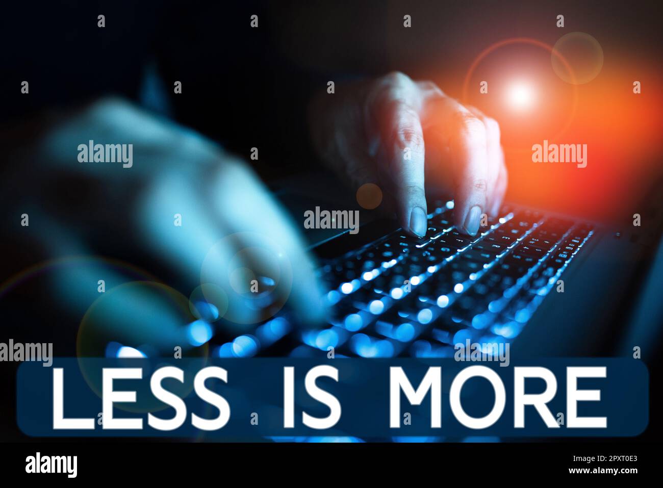 Sign displaying Less Is More, Conceptual photo Minimalist approach to ...