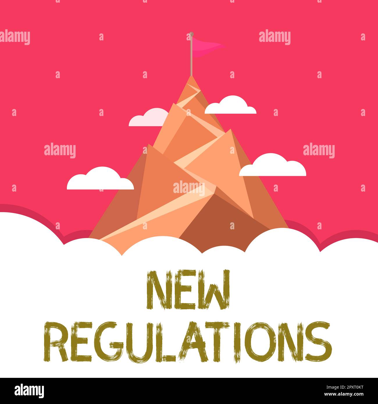 Text sign showing New Regulations, Business showcase Regulation ...