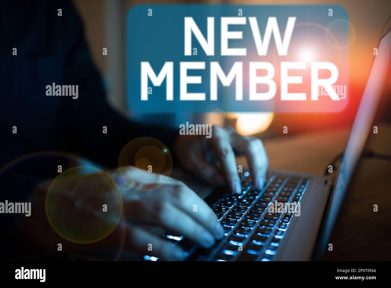 Inspiration showing sign New Member, Business overview recruiting ...