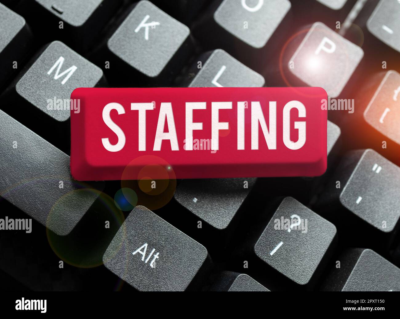 Inspiration showing sign Staffing, Word Written on The percentage of ...
