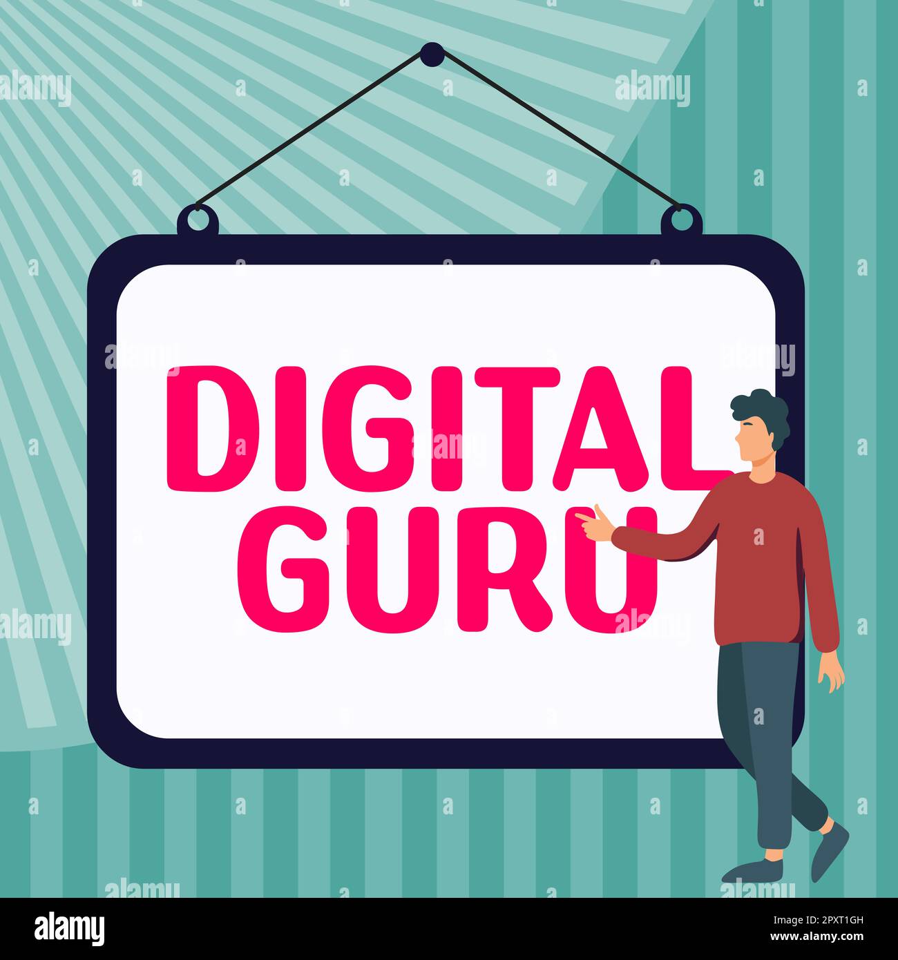 Inspiration showing sign Digital Guru, Word for teacher and ...