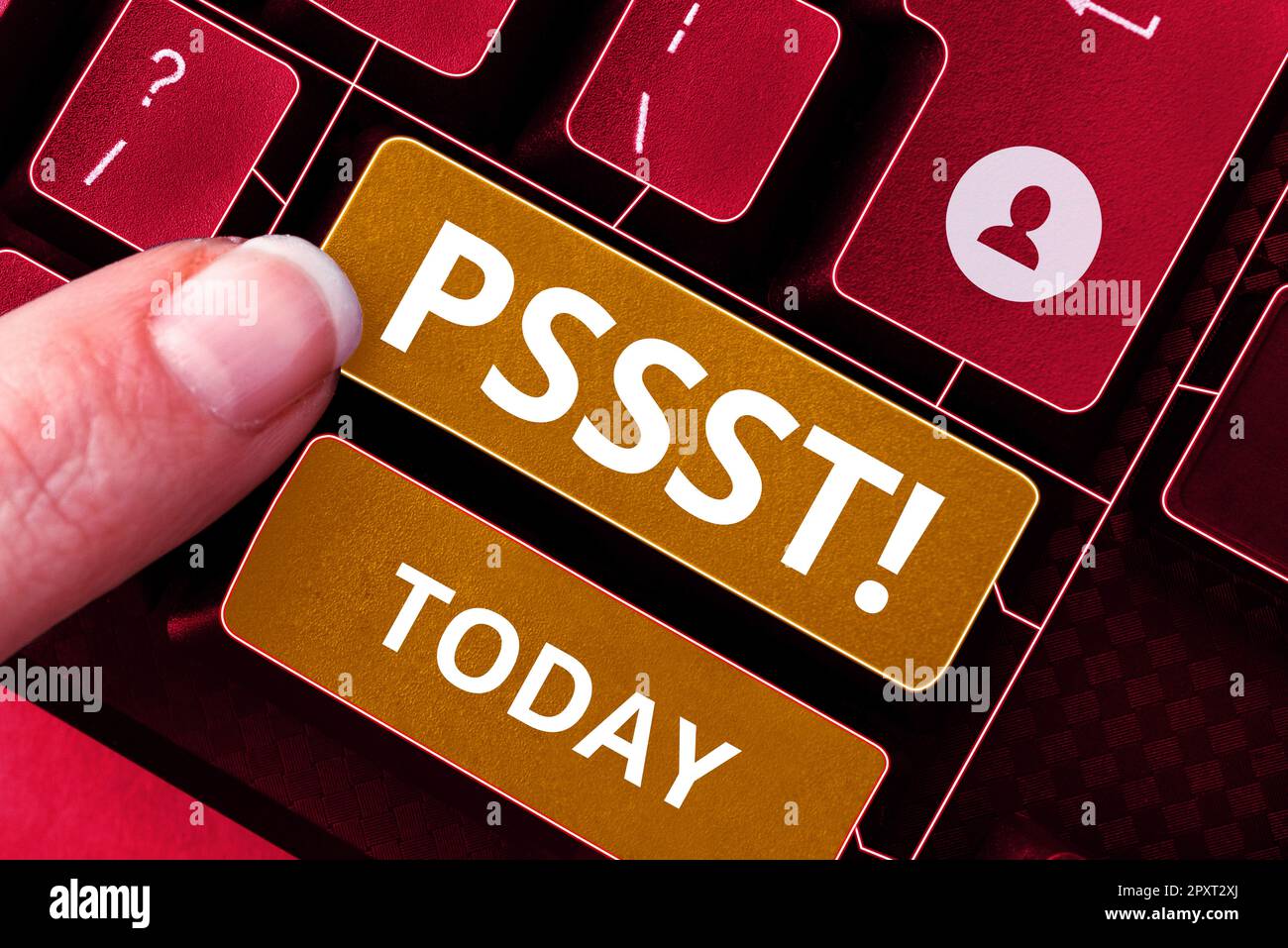 Conceptual caption Pssst, Conceptual photo Expression Way to attract ...