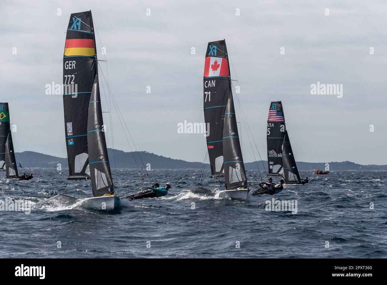 Hyeres, France. 25th Apr, 2023. German team (Sophie Steinlein and Jill ...