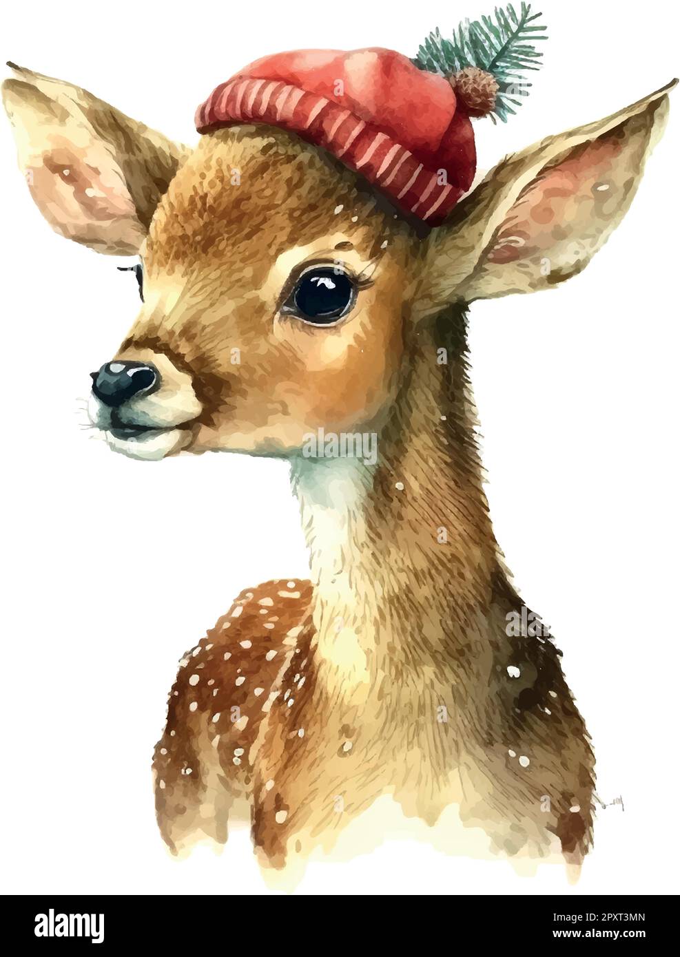 Vintage Baby Deer Cartoon