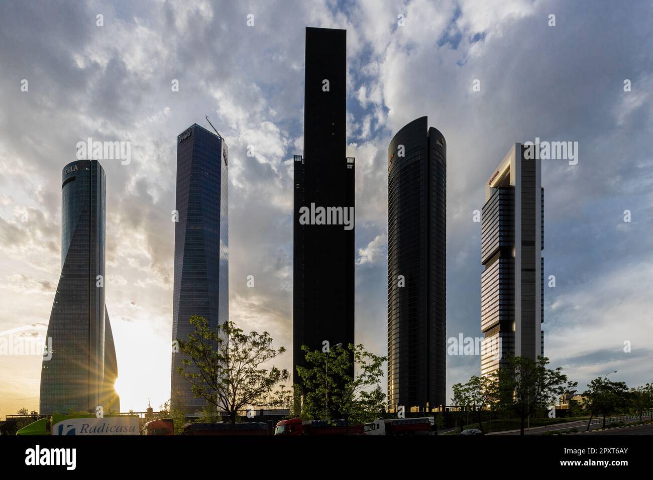 Cuatro Torres, Spanish for "Four Towers Business Area", a business ...
