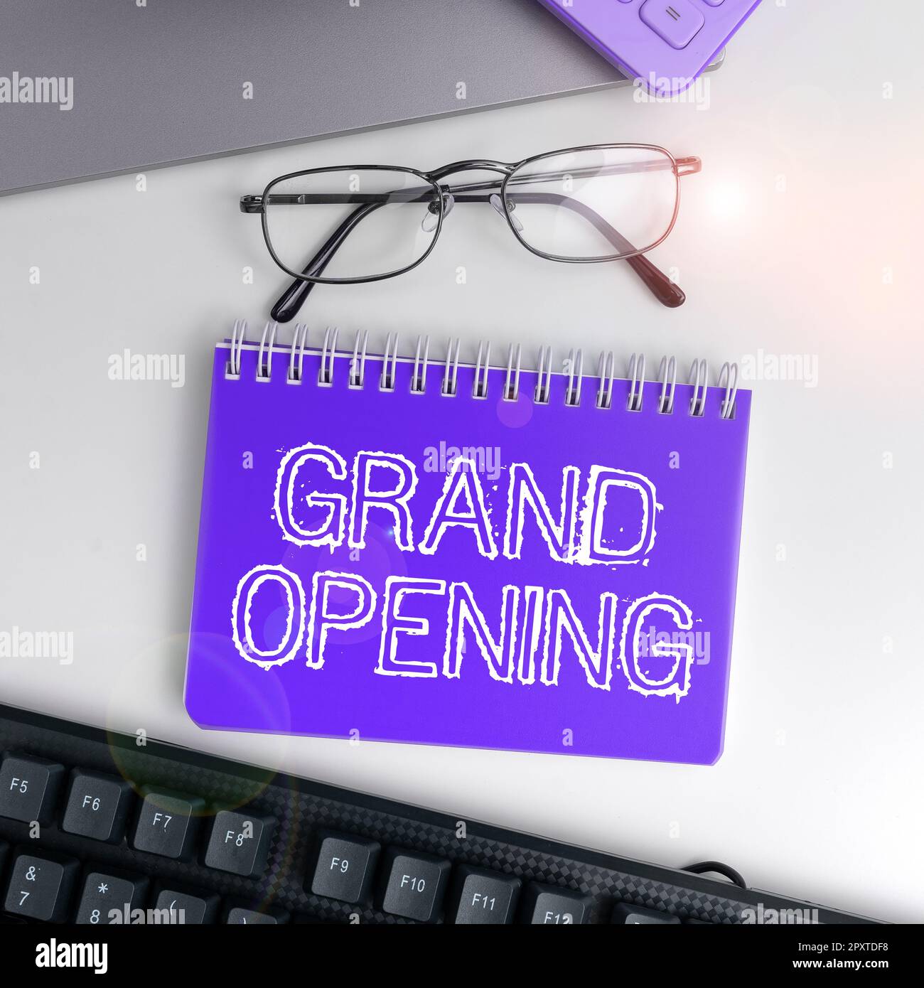 Text sign showing Grand Opening, Conceptual photo Ribbon Cutting New ...