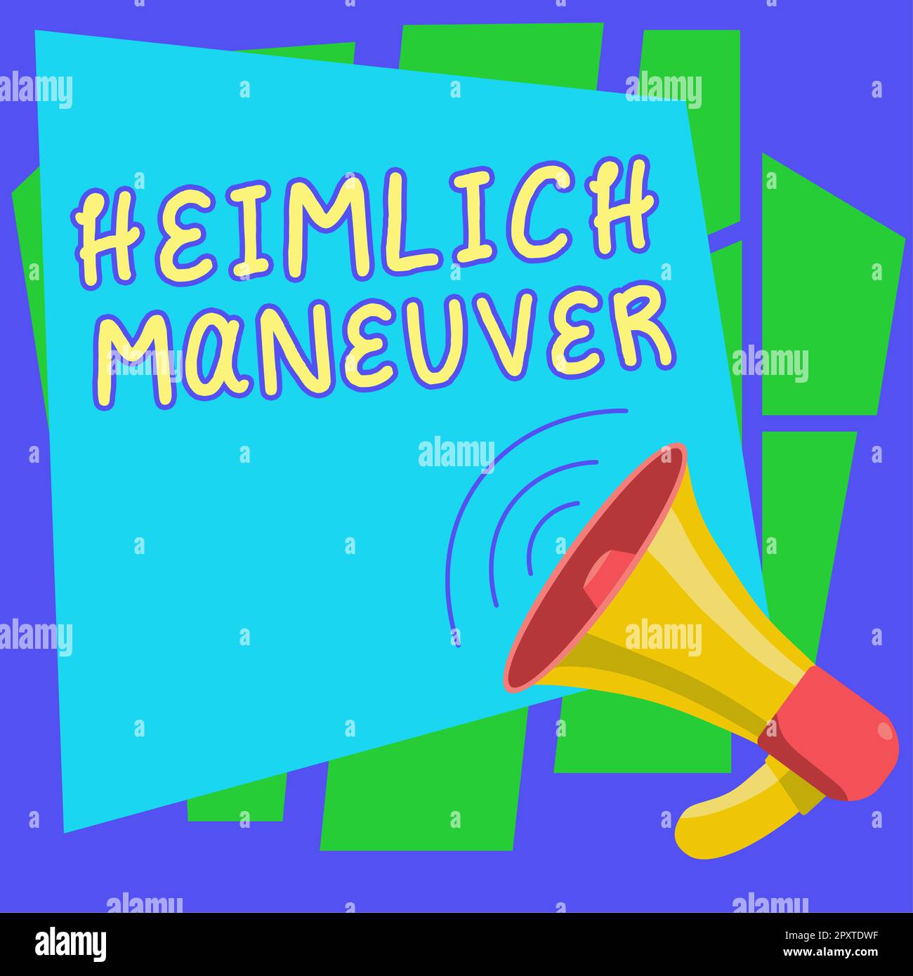 Sign displaying Heimlich Maneuver, Conceptual photo application of ...