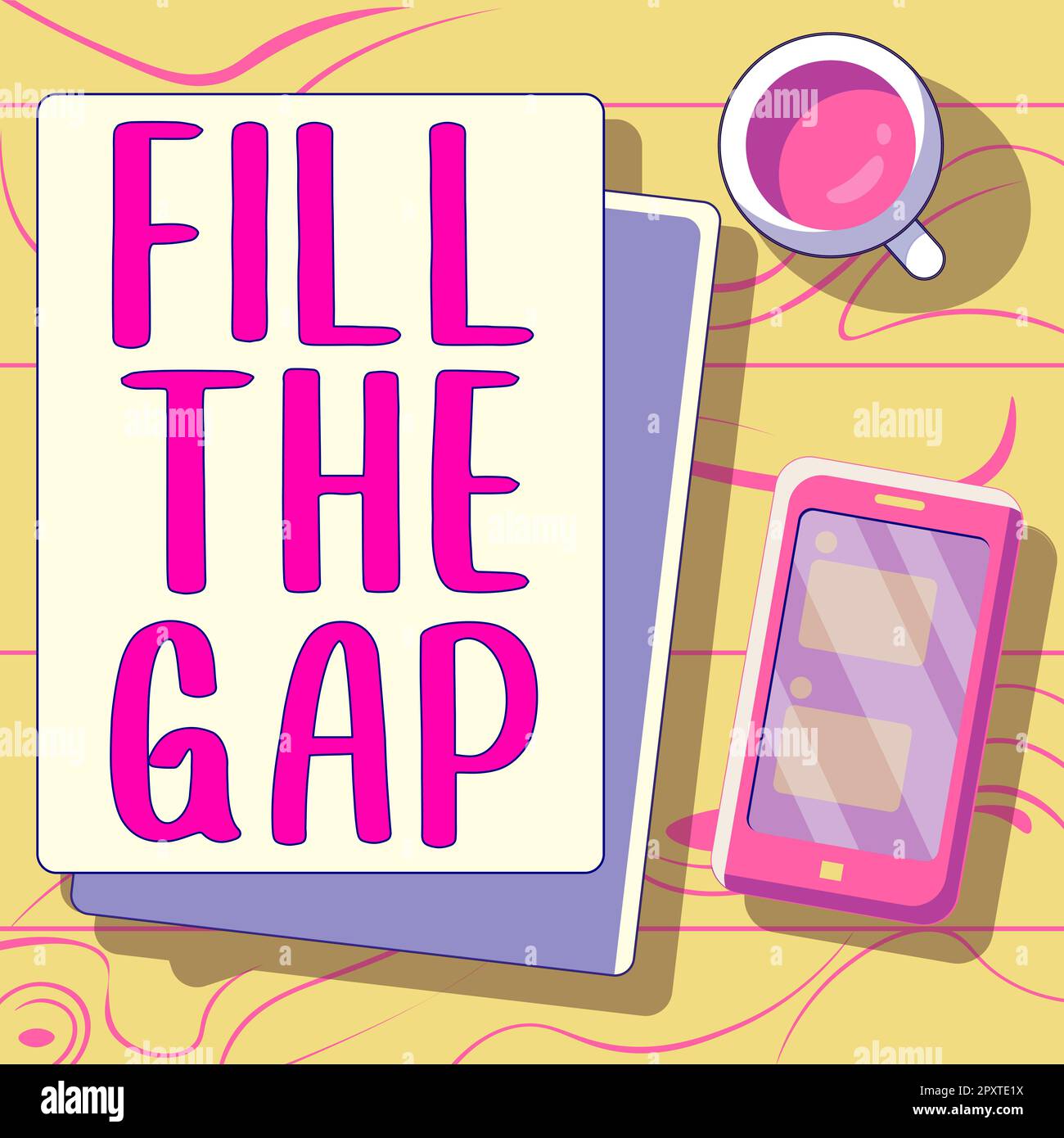 Text caption presenting Fill The Gap, Concept meaning Put he missing ... Text caption presenting Fill The Gap, Concept meaning Put he missing ...