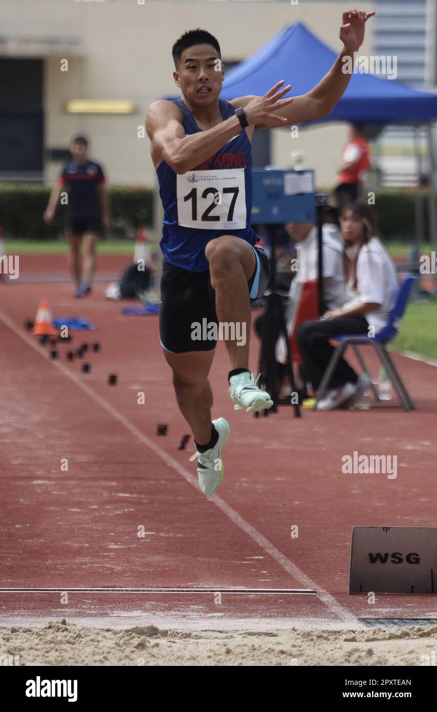 Hong Kong Athletics Championships 2023 menHH long jump, with ...