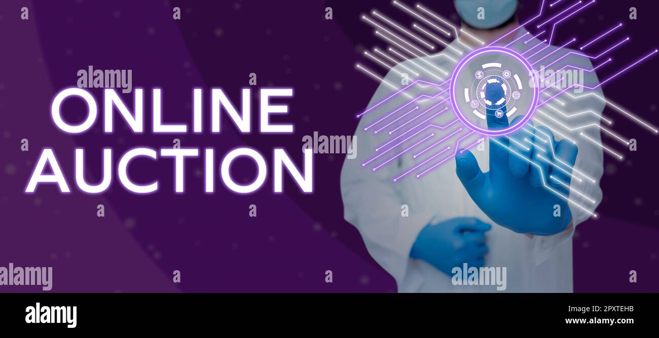 Inspiration showing sign Online Auction, Business idea process of ...